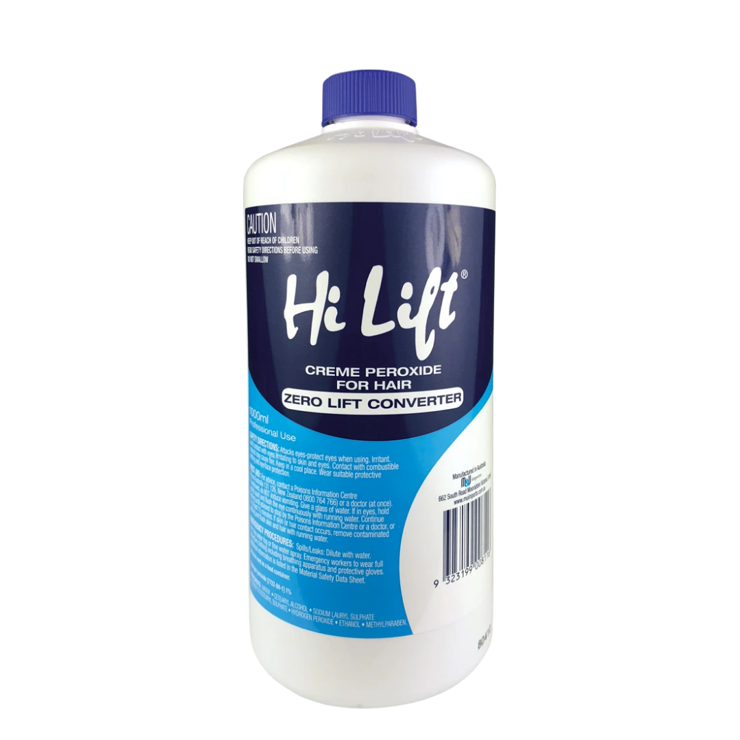 Hi Lift Creme Peroxide Zero Lift Converter 1 Litre – Haircare Works